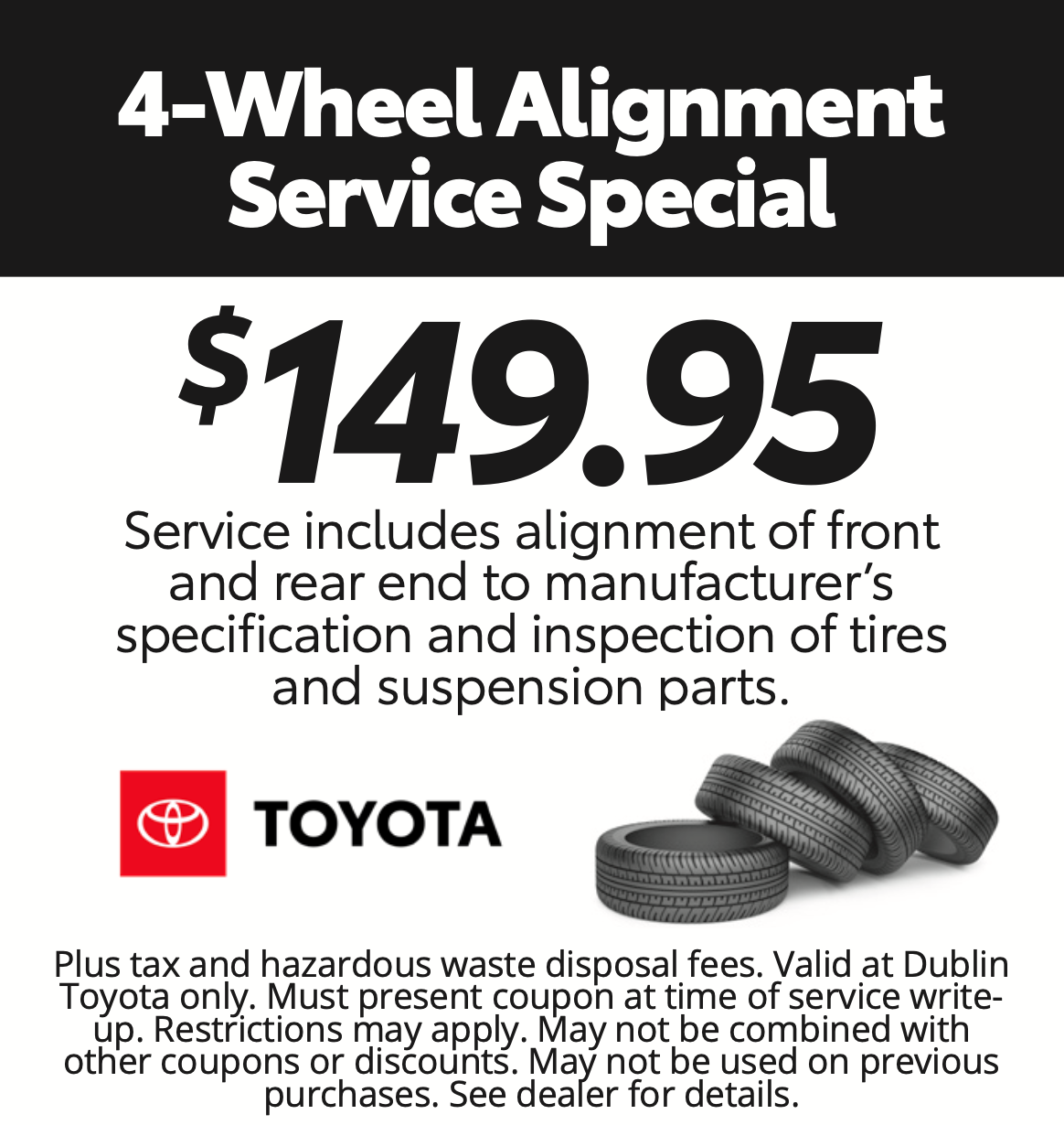 Toyota Service & Parts Specials | Dublin Toyota Near Livermore & Pleasanton